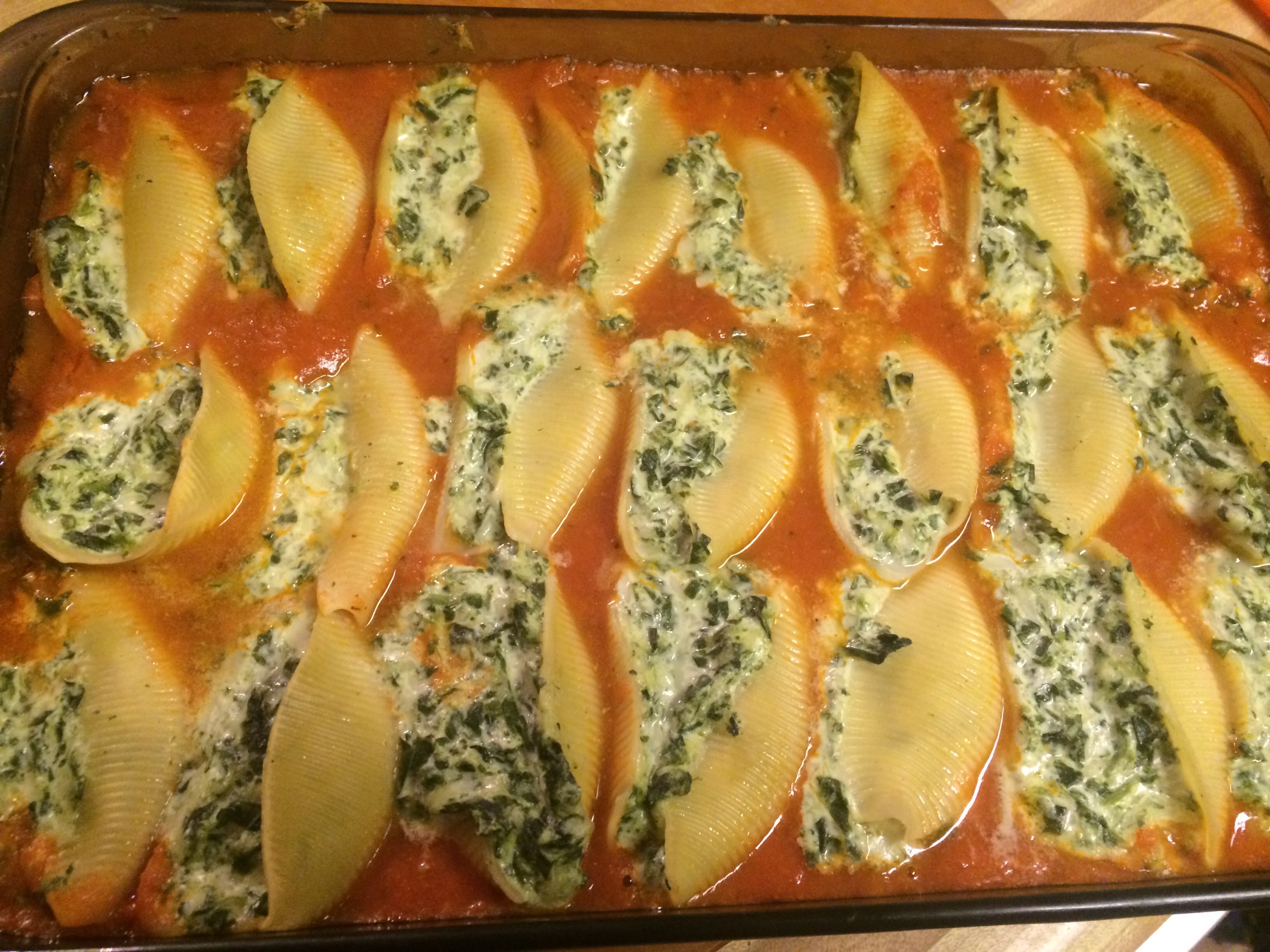 Spinach Stuffed Shells – Andrea's Garden Cooking