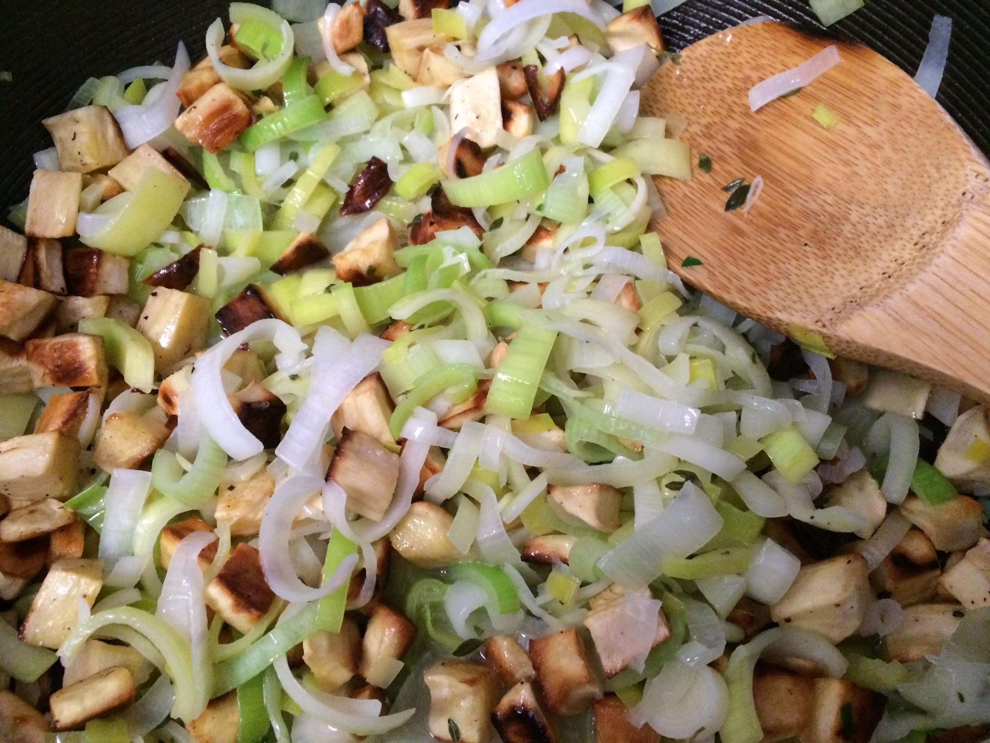Roasted Parsnip Bread Pudding – Andrea's Garden Cooking